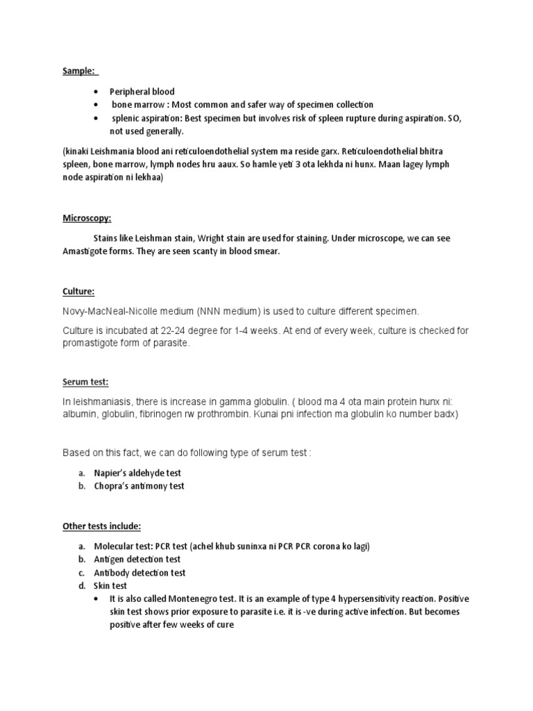 Sample:: Serum Test | PDF | Pathology | Anatomy