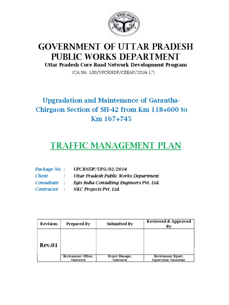 TMP Rev 01 | PDF | Road | Traffic