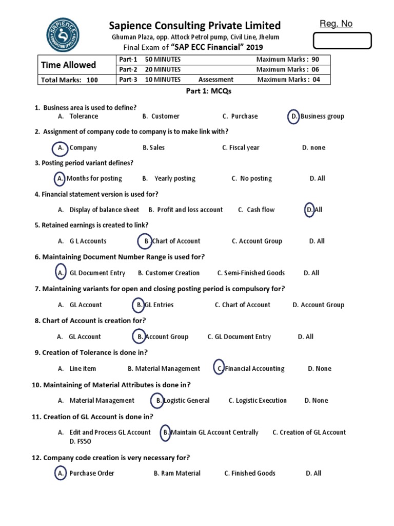 Sap Erp Fi Paper Pdf Financial Services Business