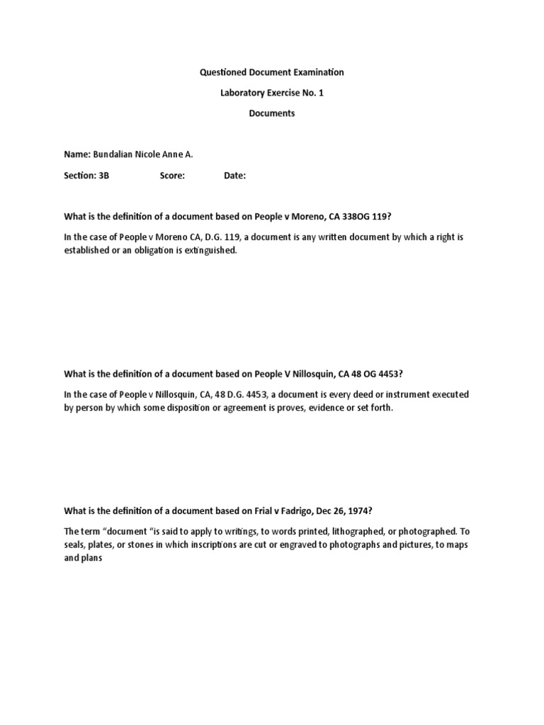 Questioned Document Examination | PDF | Social Institutions | Social Science