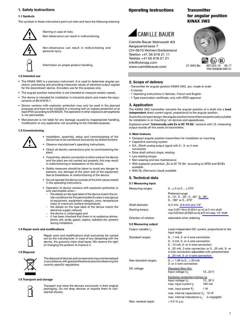 07 - Transmitter For Angular Position | PDF | Electrical Wiring ...