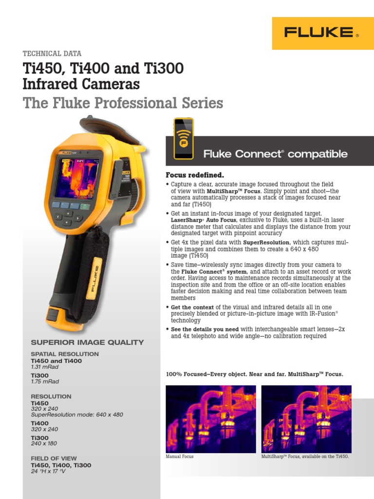 Ti450, Ti400 and Ti300 Infrared Cameras: The Fluke Professional Series ...