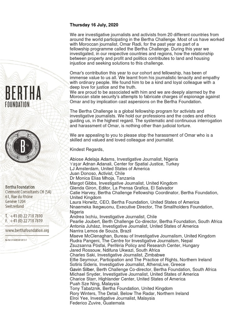 Omar Letter | PDF | Applied Ethics | Social Institutions