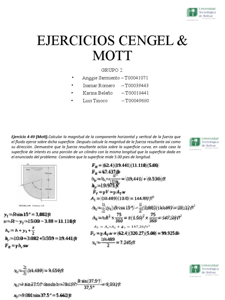 Ejercicios Cengel & Mott (2 | PDF