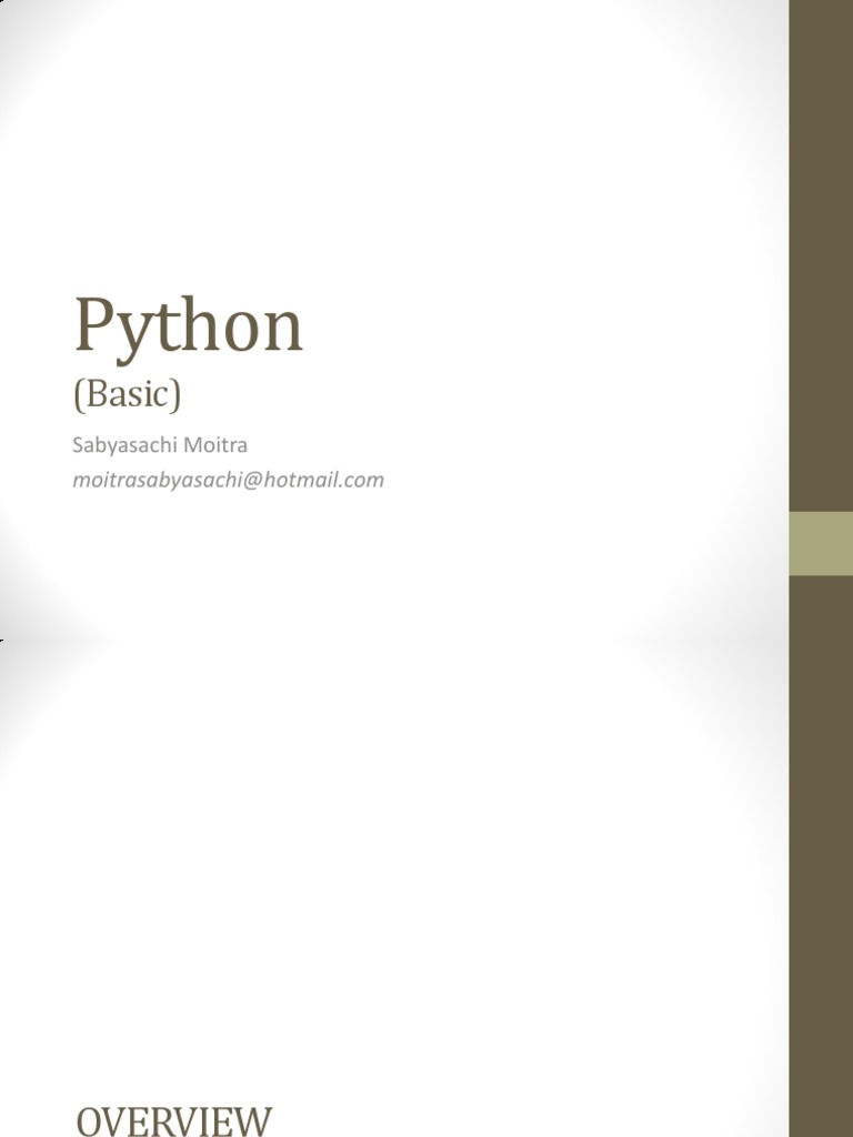 Basic Python Pdf Parameter Computer Programming Compiler