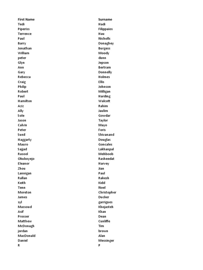 First Name Surname | PDF