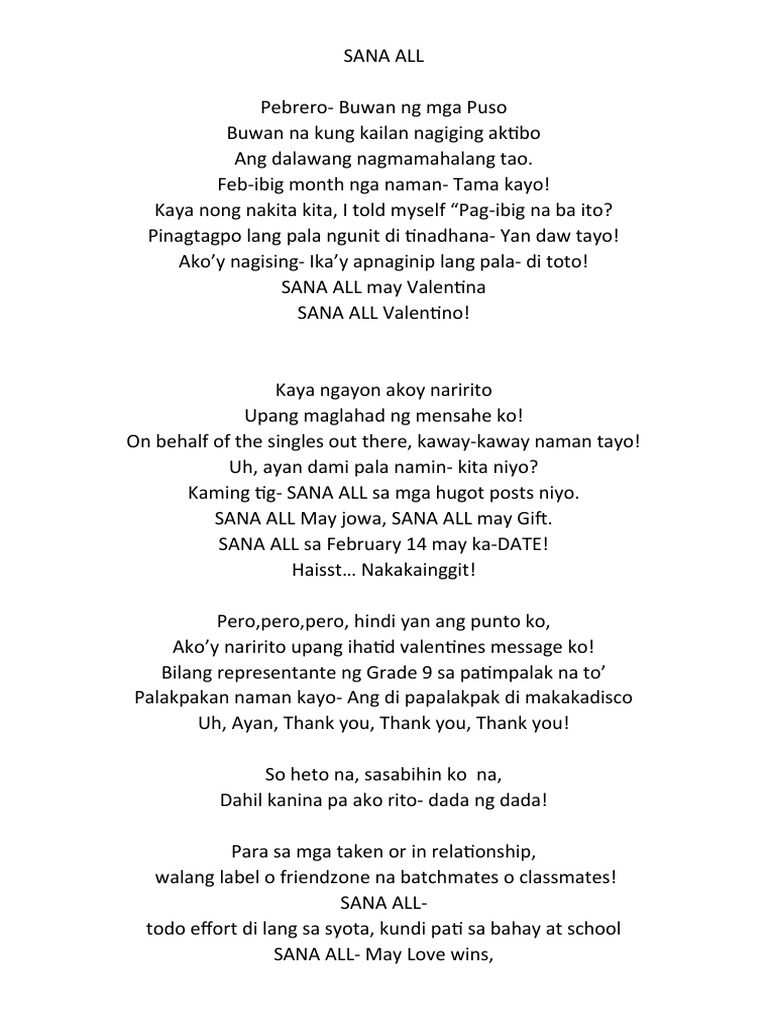 Spoken Poetry Piece | PDF
