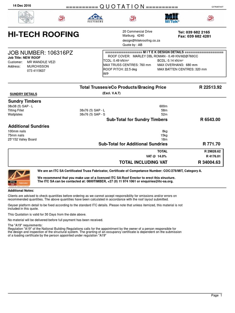 1 - Hi-Tech NPS Quote - 3 | PDF | Economic Sectors | Business