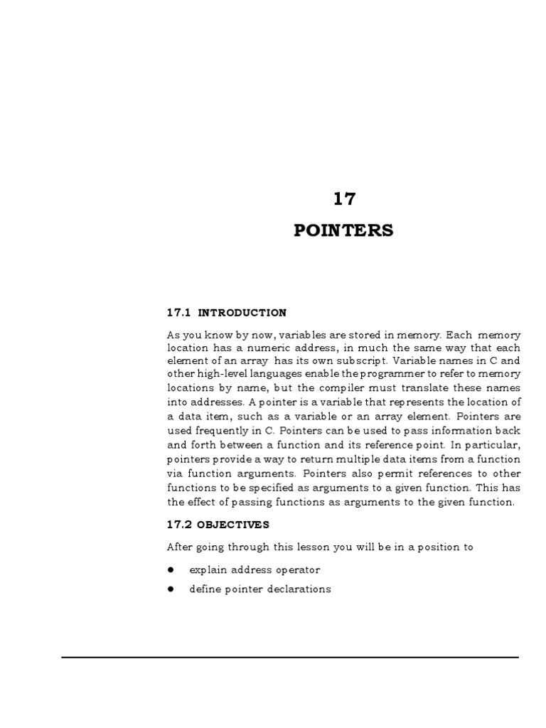 C Pointers | PDF C Pointers | PDF