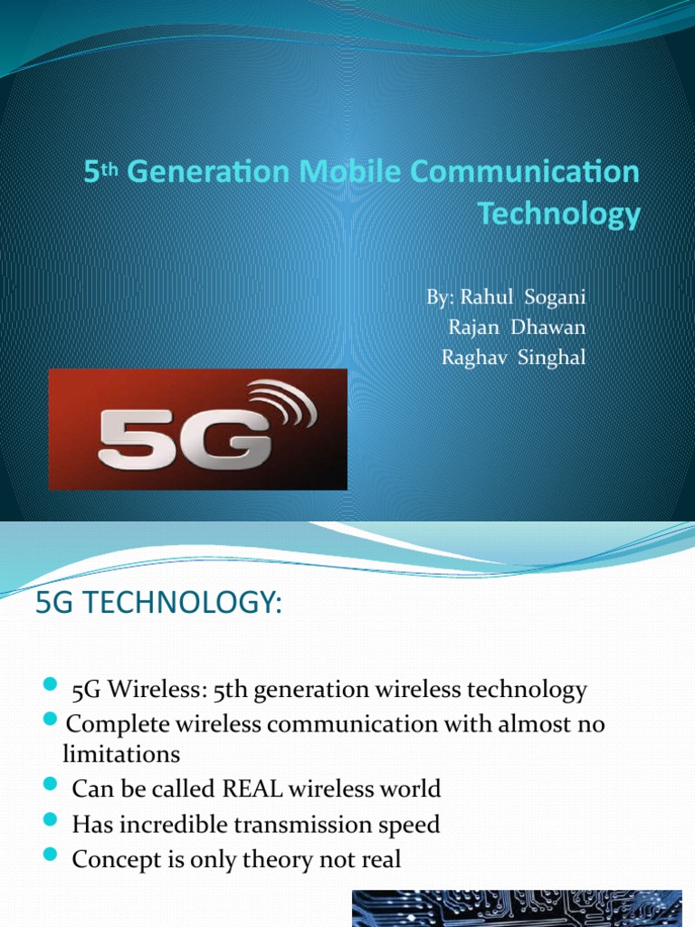 5th Generation Mobile Communication Technology | PDF | 4 G | Mobile Phones