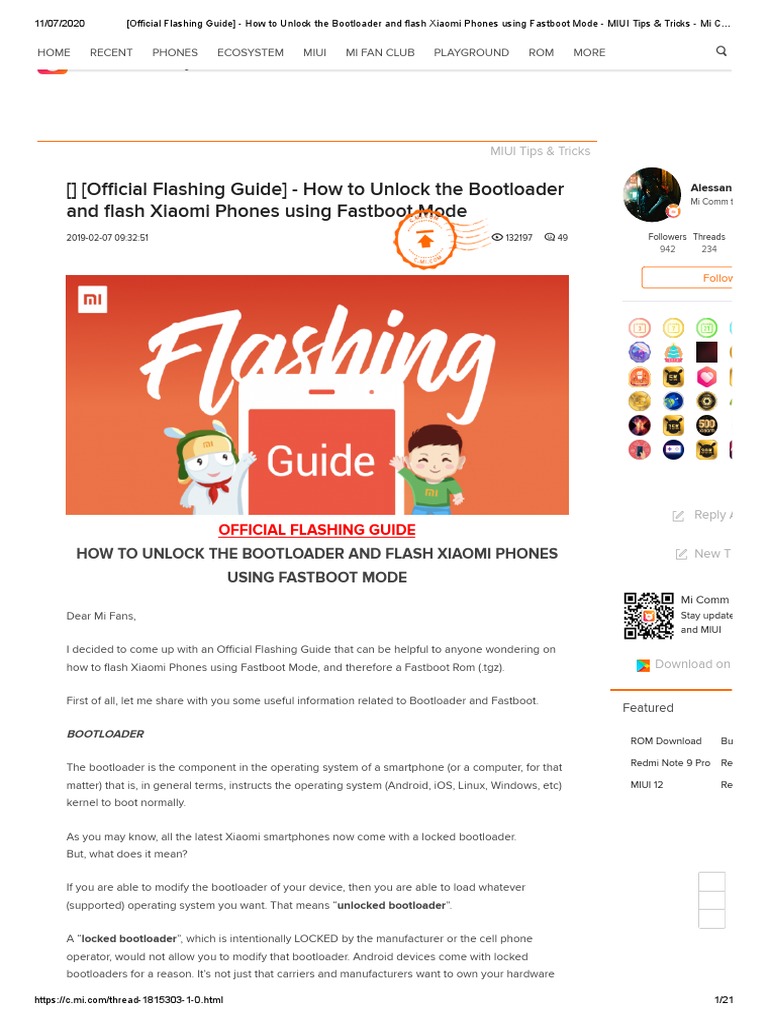 (Official Flashing Guide) - How To Unlock The Bootloader and Flash ...