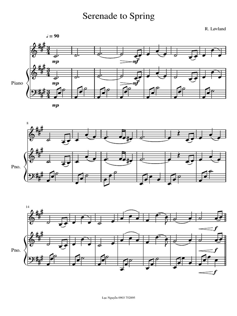 Serenade To Spring | PDF