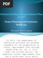 E-Sip Deped School Improvement Plan | PDF | Risk Management | Evidence ...