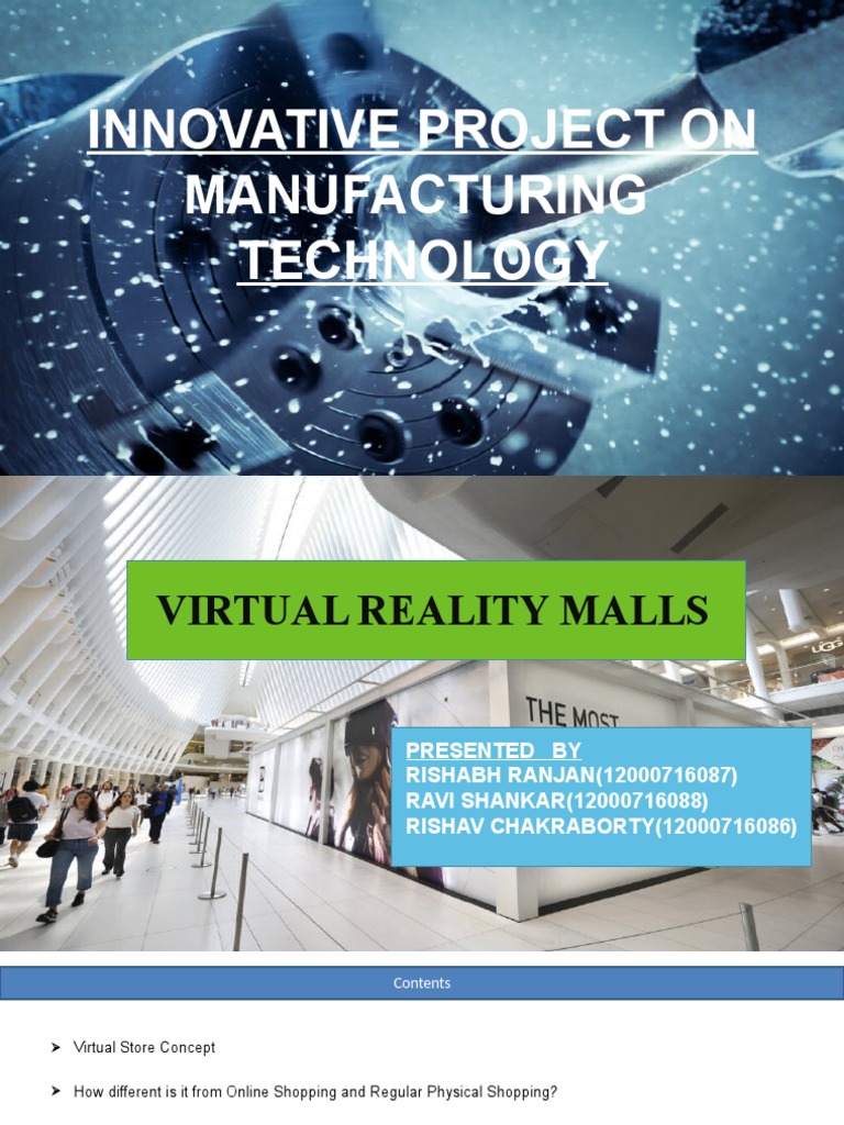 Innovative Project On Manufacturing Technology | PDF | Online Shopping ...