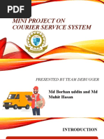 Mini Project On Courier Service System | PDF | Courier | Computing
