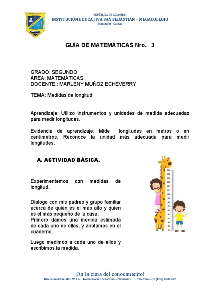 Actividades de Medidas de Longitud | PDF | Science | Ciencia y Tecnología