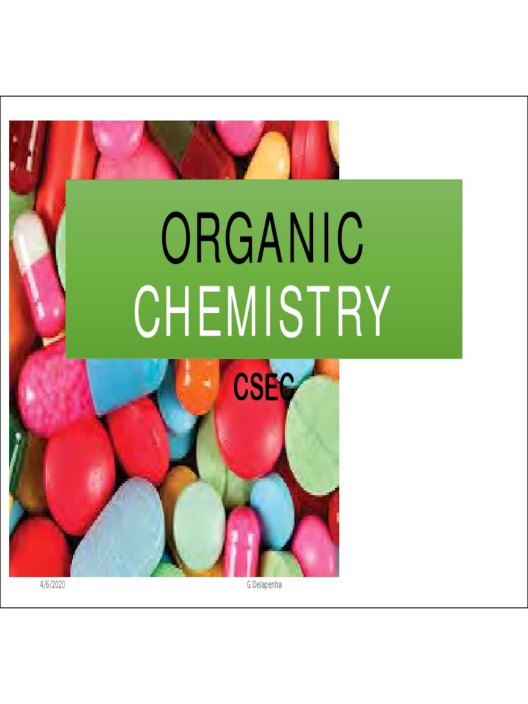 Organic Chemistry Csec1 | PDF | Functional Group | Alkane