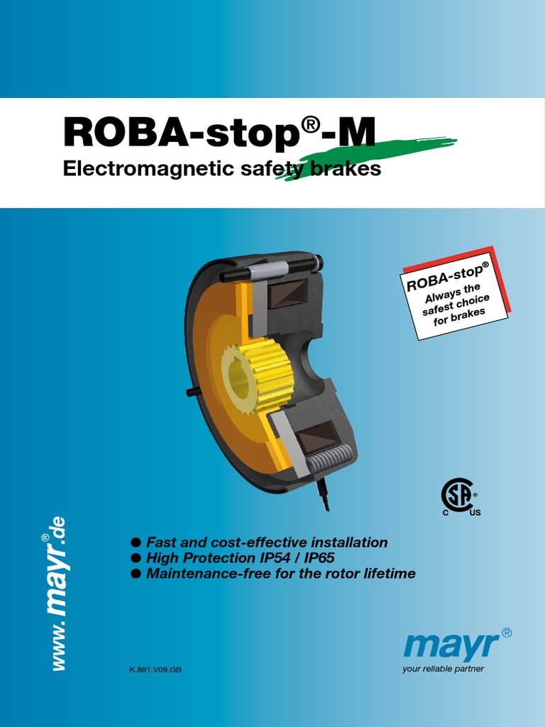 ROBA-stop - M: Electromagnetic Safety Brakes | PDF | Engineering ...