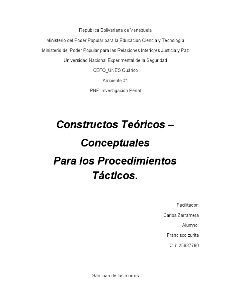 Ufpm Conceptuales | PDF | Policía | Las emociones