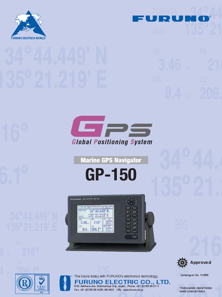 FURUNO GP-150 Marine GPS Navigator Specifications | PDF | Global ...