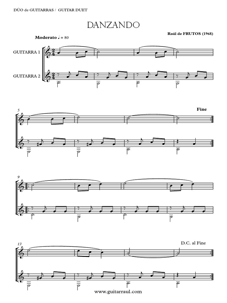 Danzando - de Frutos - Score PDF | PDF