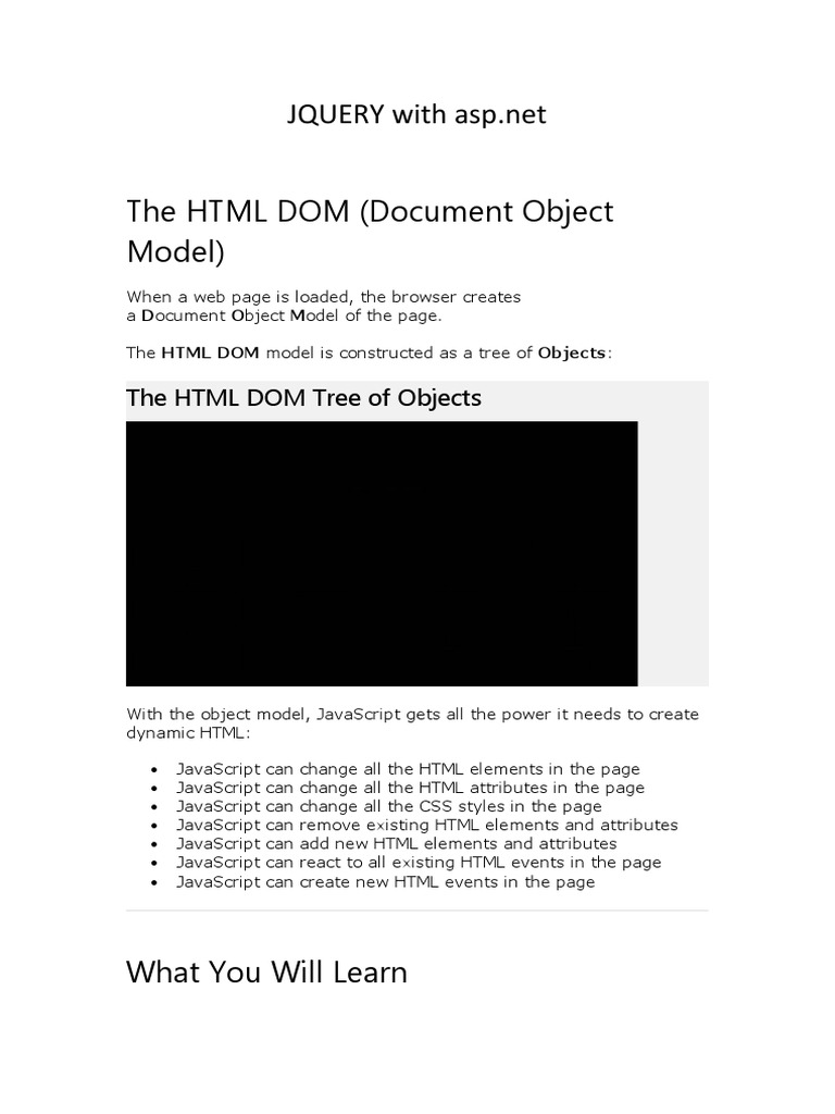 Lesson2 Jquery With ASP | PDF | Document Object Model | J Query