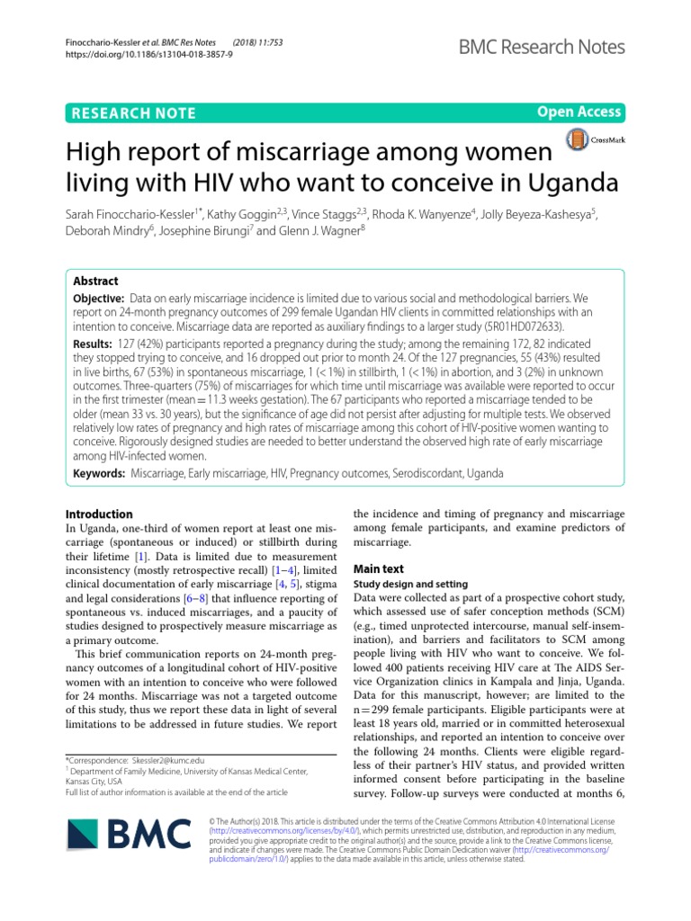 Finocchario-Kessler Miscarriage 2018 | PDF | Miscarriage | Pregnancy
