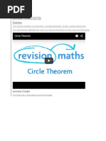 Circle Theorems | PDF | Teaching Methods & Materials | Home & Garden
