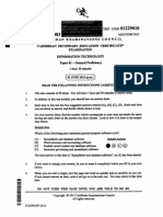 Csec Information Technology Paper 2 2023 | PDF