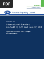 ISA 260: Governance Communication Guide | PDF | Financial Audit ...