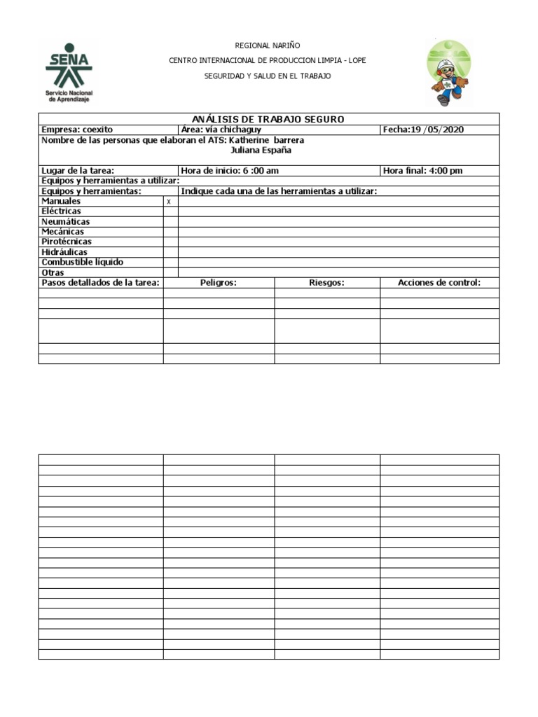 Hoja de Ats Blanco | PDF