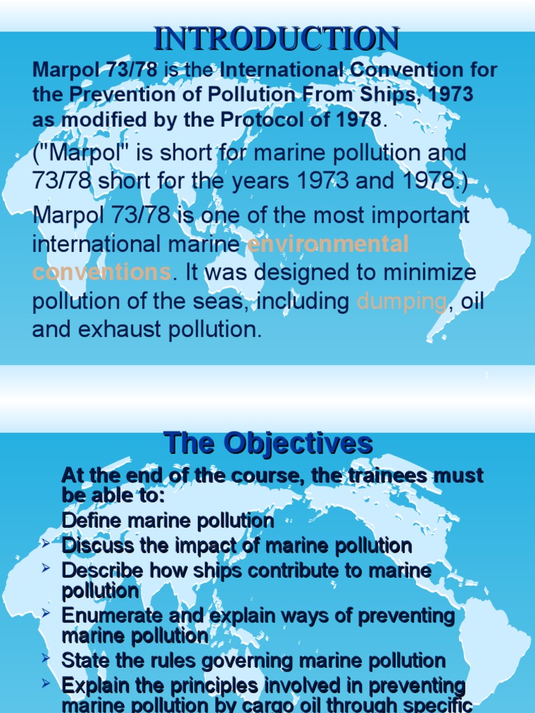 Marpol 1 6 PPT Part 1 | PDF | Oil Tanker | Pollution