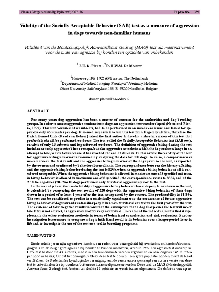 Validity of The Socially Acceptable Behavior (SAB) Test As A Measure of ...