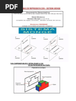 Sistema Monge: Proyecciones 3D a 2D | PDF | Dibujo técnico | Geometria ...