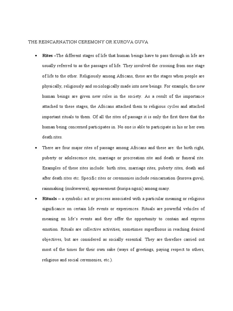 Rituals - A Symbolic Act or Process Associated With A Particular ...