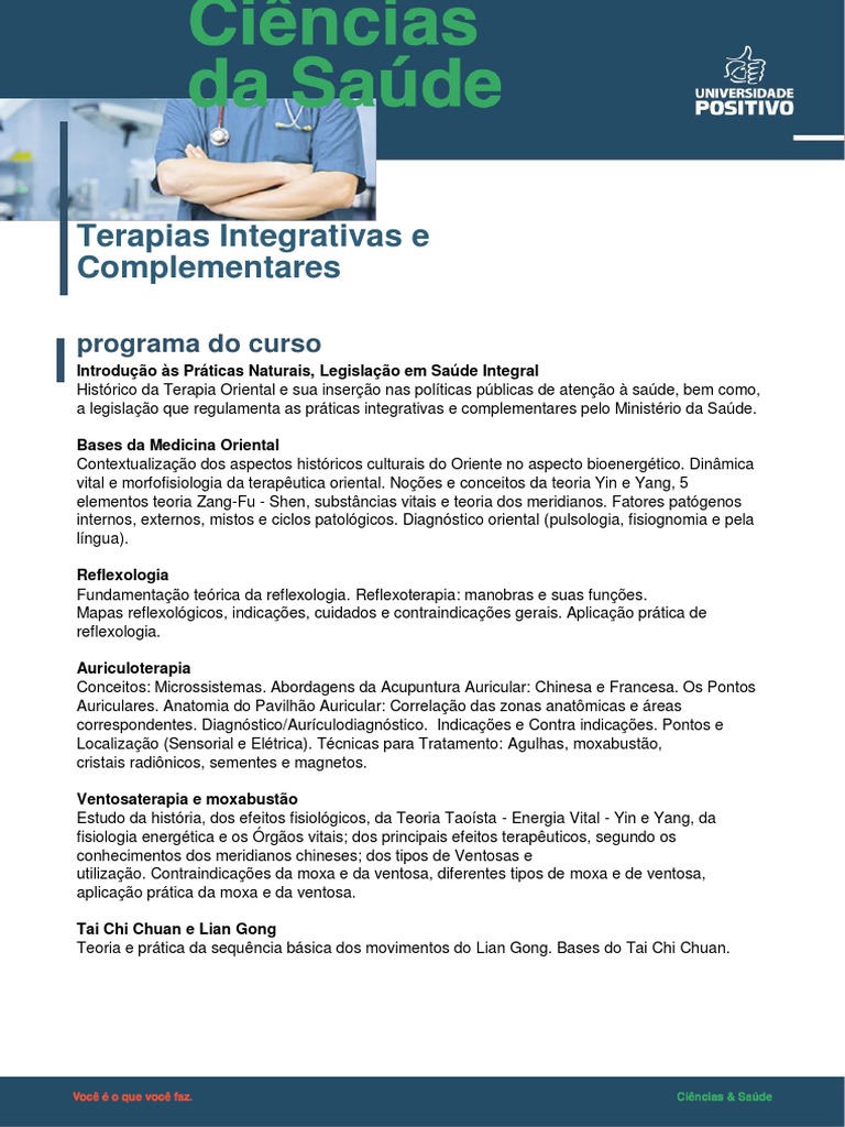 Terapias Integrativas e Complementares 1 | PDF | Acupuntura | Reflexologia