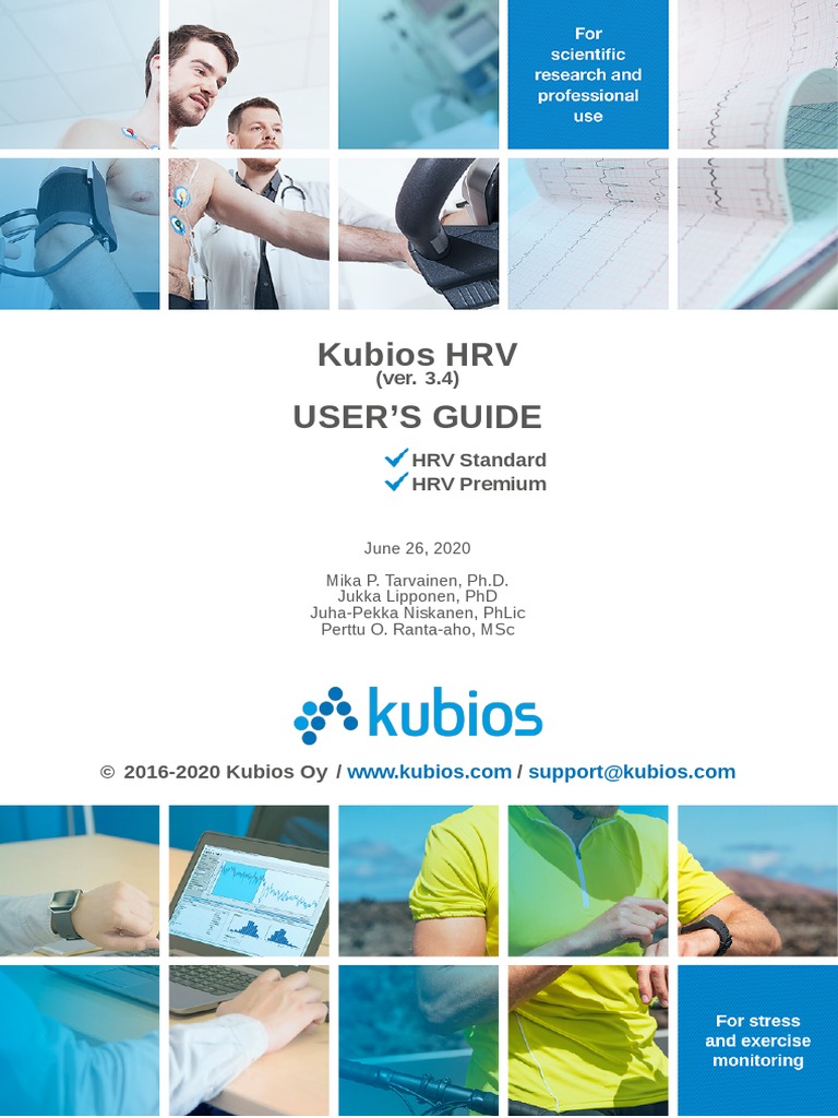 Kubios HRV User'S Guide | PDF | Software | Computing