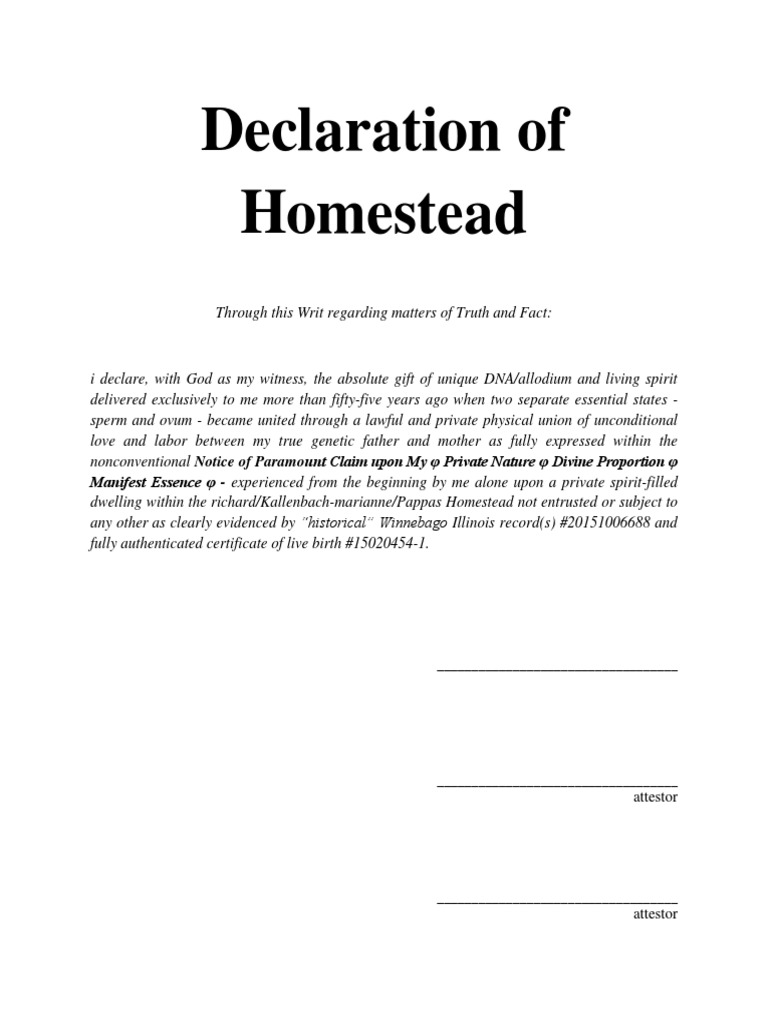 Homestead PDF | PDF