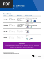 CDC - Cloth Face Mask | PDF | Clothing | Textiles