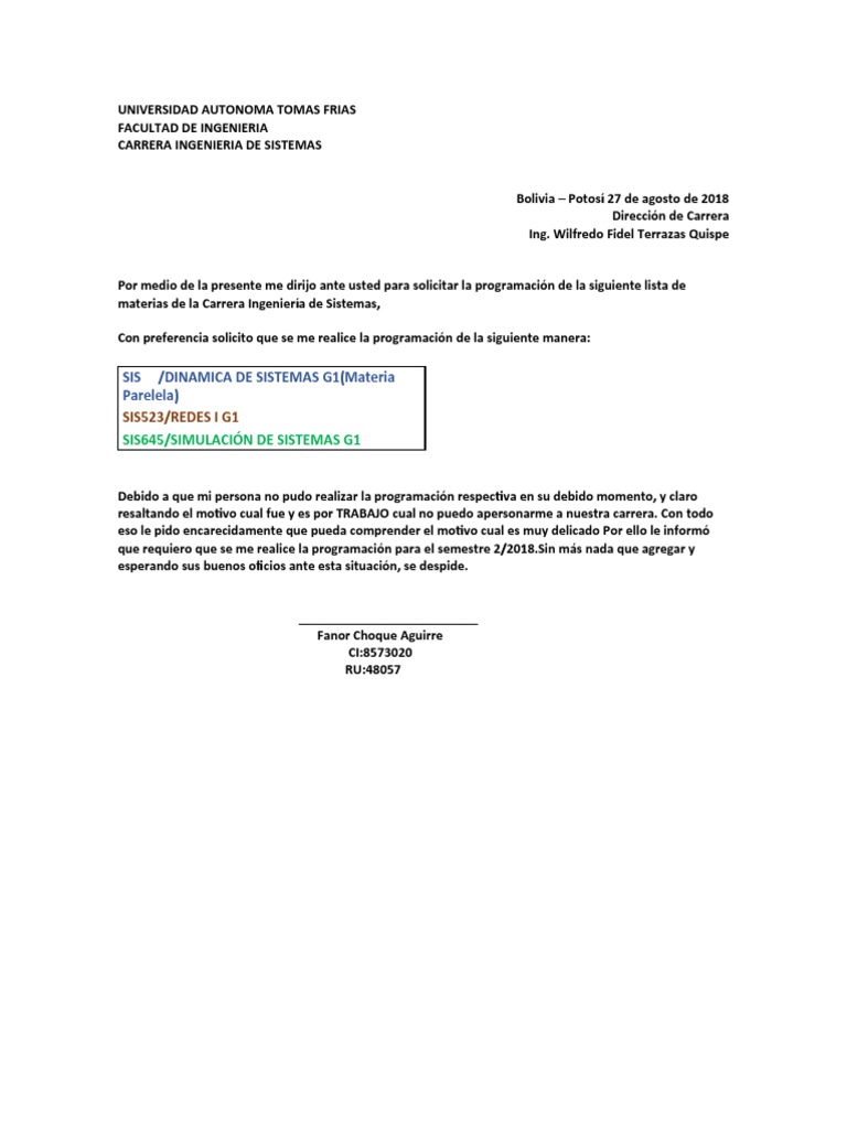 Universidad Autonoma Tomas Frias | PDF