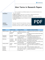 APA Transition Words Quick Guide | PDF | Phrase | Sentence (Linguistics)