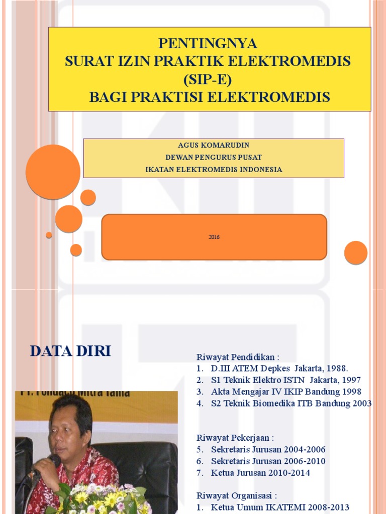 Pentingnya Sip-E Bagi Praktisi Elektromedis Gps | PDF
