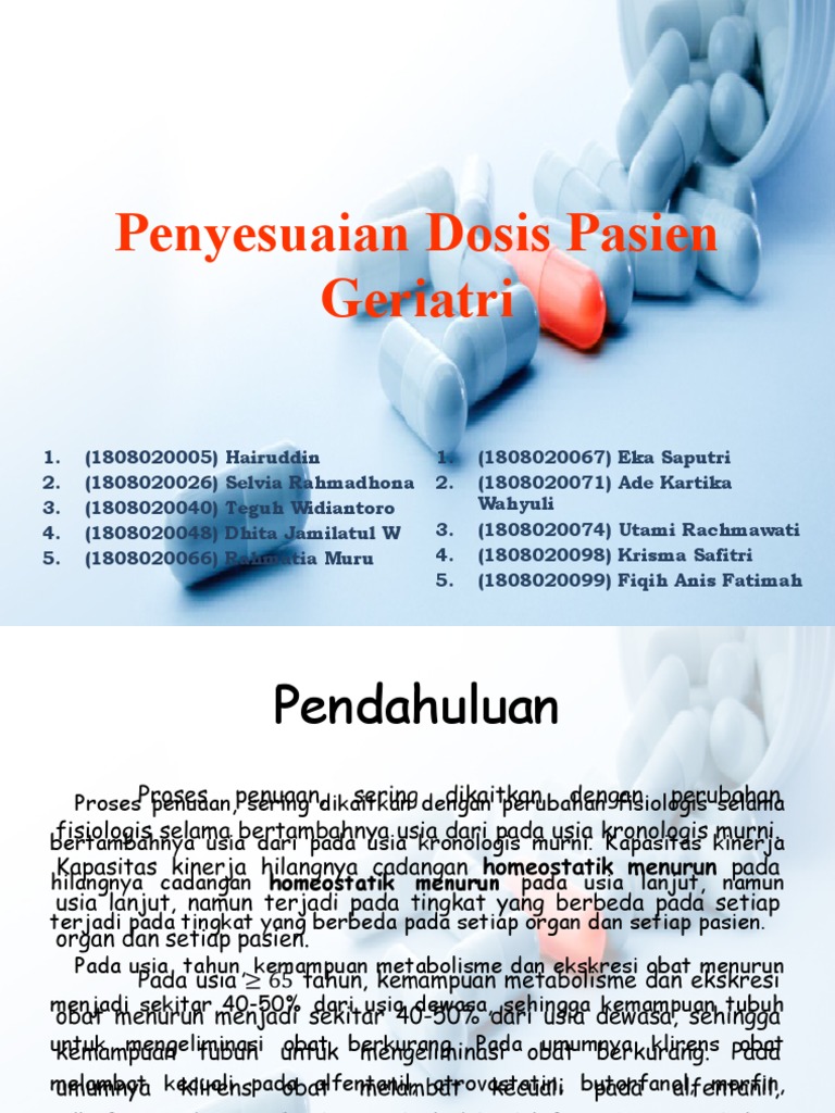 New Penyesuaian Dosis Pasien Geriatri | PDF