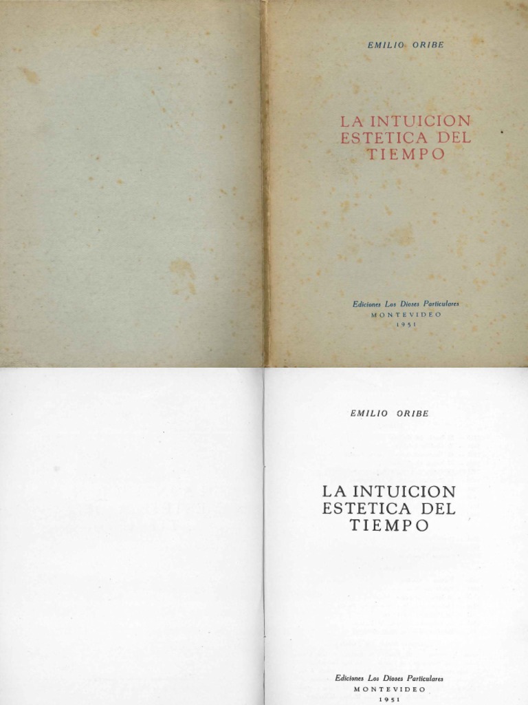 Intuición Estética en Emilio Oribe | PDF | Poesía | Existencia