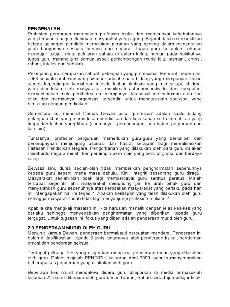 Langkah Atasi Guru Dera | PDF | Sains & Matematika