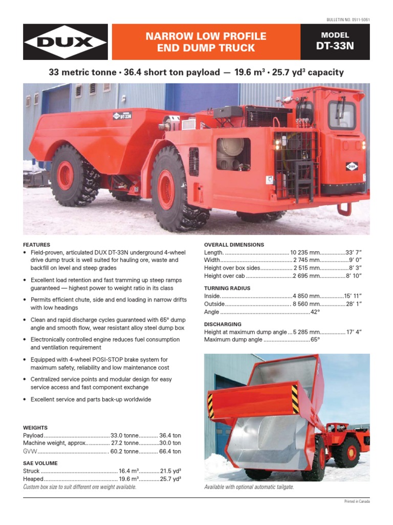 Camion Dux 33TN | PDF | Commercial Vehicles | Wheeled Vehicles