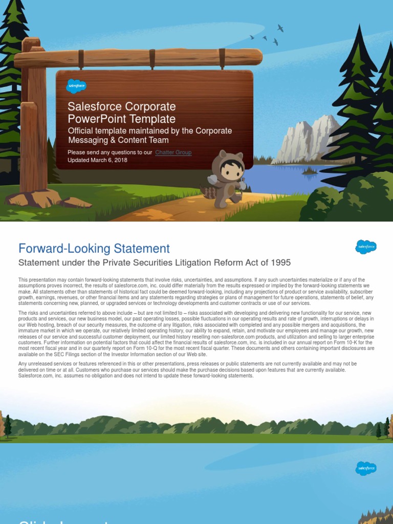 Salesforce PowerPoint Template Guide | PDF | Page Layout | Icon (Computing)