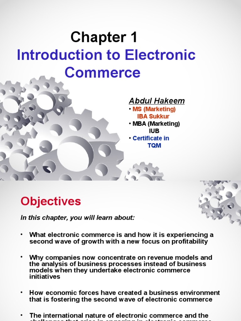 Chapter 1 - Introduction To E-Commerce PDF | PDF | Electronic Data ...
