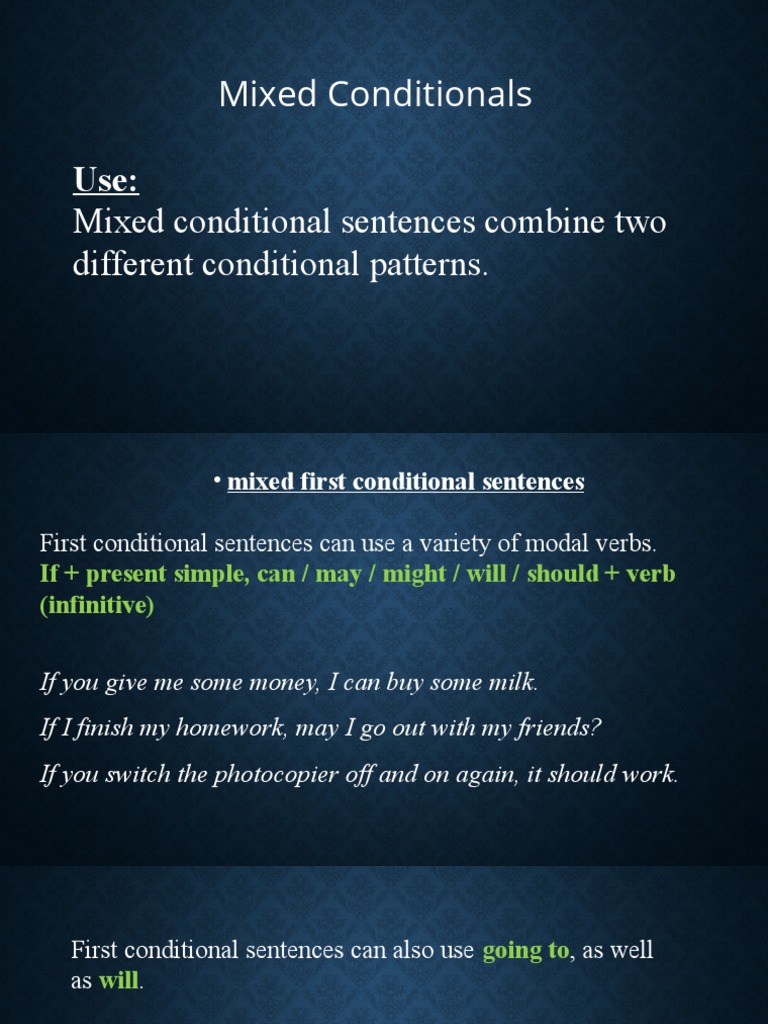 Mixed Conditionals | PDF | Linguistic Morphology | Cognitive Science