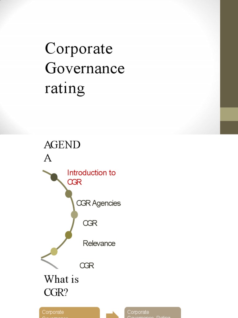 CG - Rating - BECG | PDF | Governance | Corporate Governance